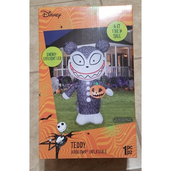 Gemmy | Holiday | Disneys Nightmare Before Christmas Teddy 5ft Airblown ...
